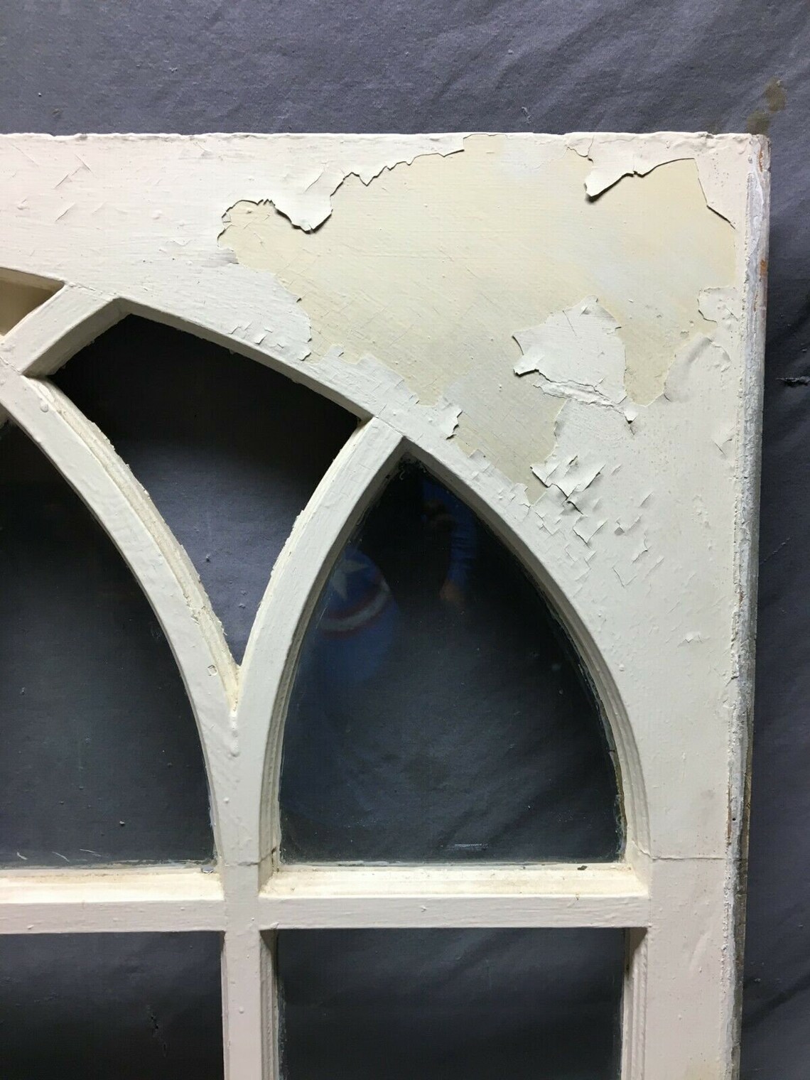 Antique Gothic Arched Window Sash Shabby 34x43 Vintage Chic | Etsy