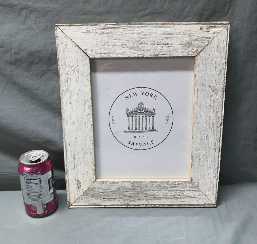 Antique Reclaimed 8X10 Shabby White Wood Picture Frame Recycled Photo ...