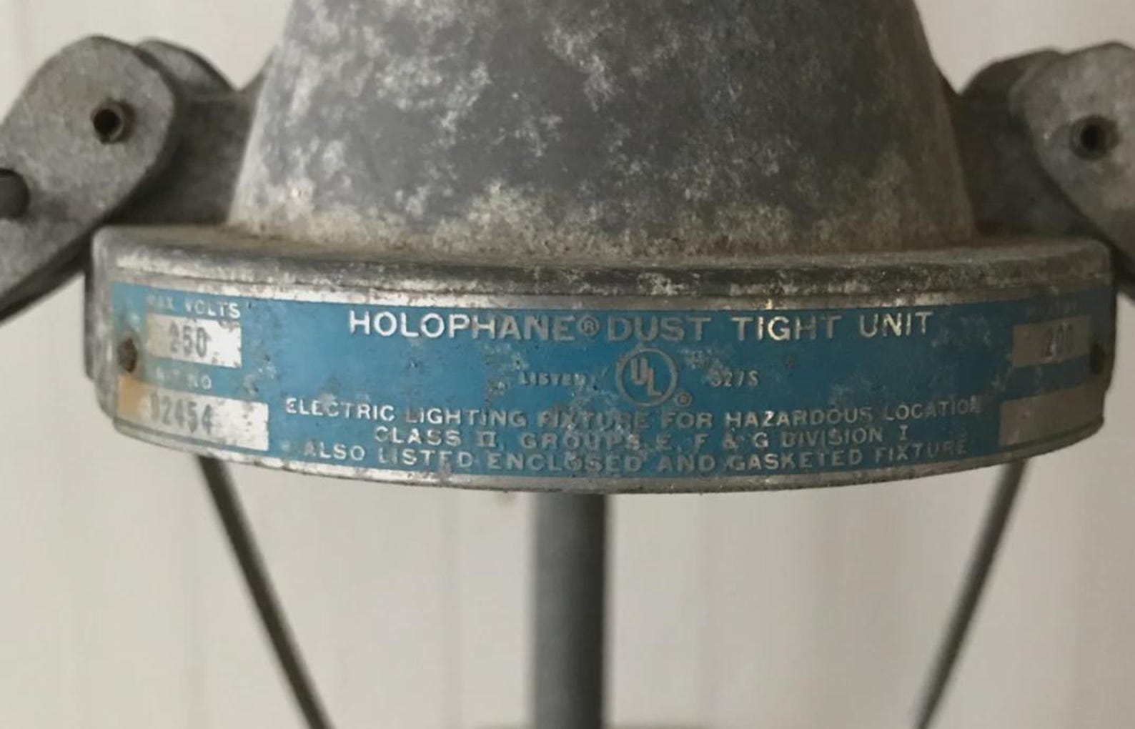VTG Large Gooseneck Holophane Exterior Store Sign Light Fixture Old ...