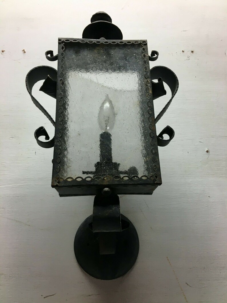 Vintage Fancy Coach Lantern Wall Mount Light Fixture Textured | Etsy