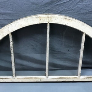 Antique Arch Window Sash Half Round Dome Top 20x41 4 Lite Transom VTG ...