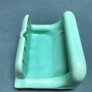VTG Jadeite Porcelain Toilet Paper Tissue Holder Tile in Mount Green ...