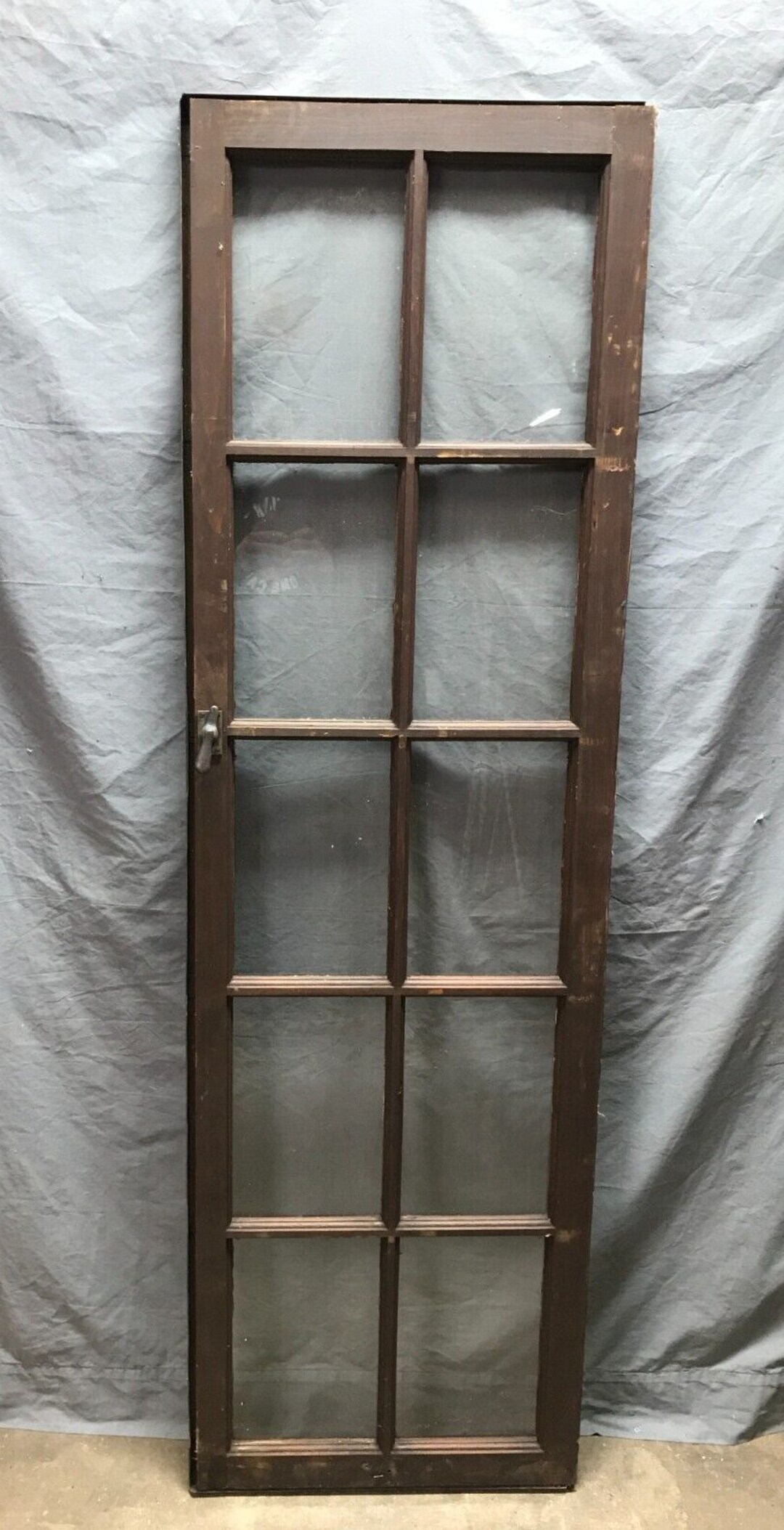 Single Antique 10 Lite Casement Window Cabinet Vintage French Door ...