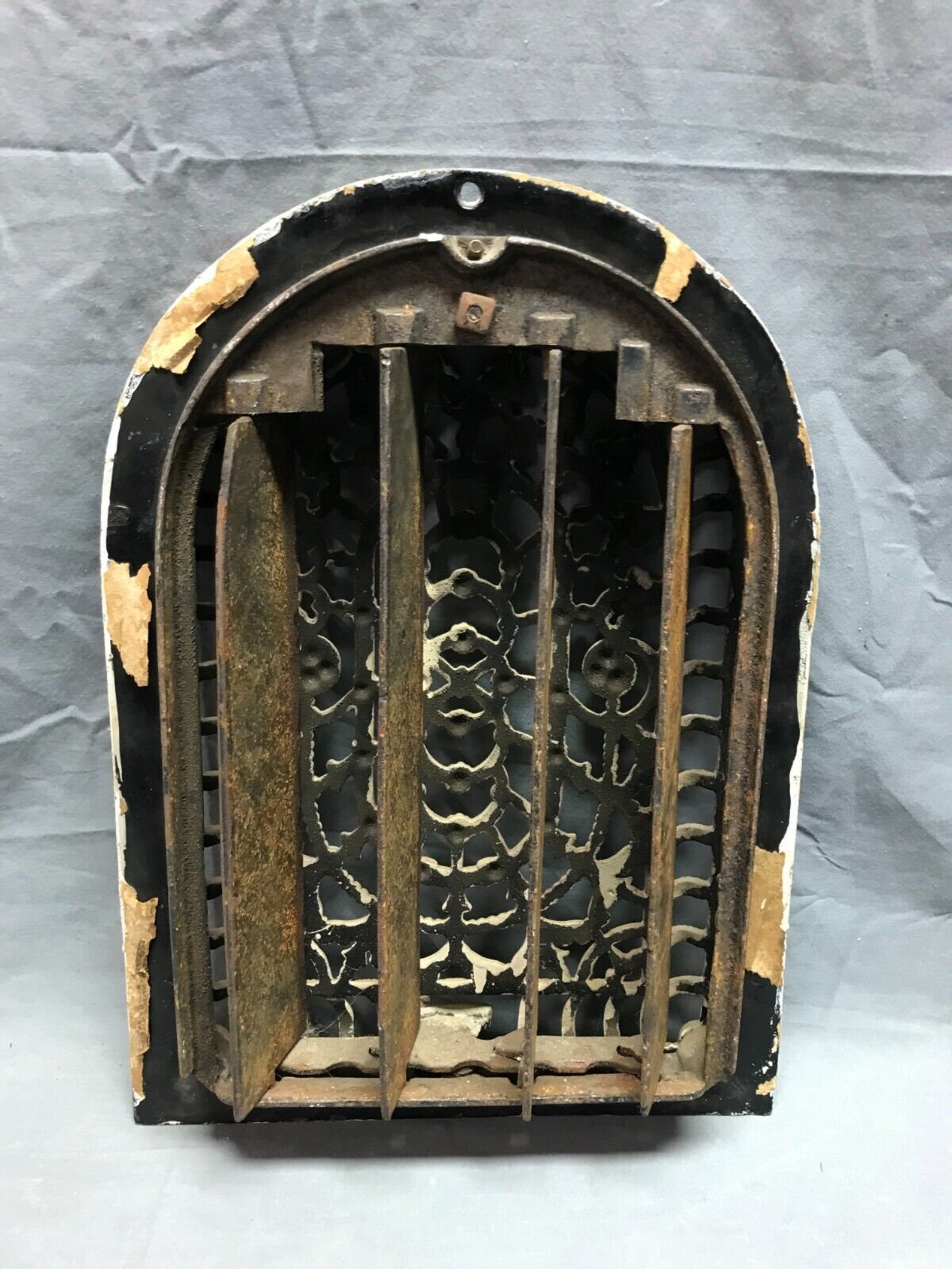Antique Cast Iron Arched Grill Wall Register Vent Heat VTG 8x12 Old ...