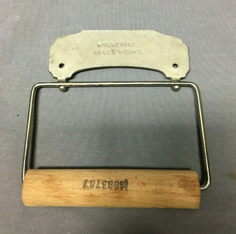 Antique Wolverine Brass Works Toilet Paper Holder Nickel Brass - Etsy UK