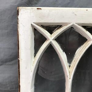 Antique Gothic 10 Lite Glass Window Sash Shabby 20x23 VTG Chic Old 1372 ...