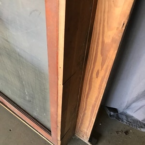 Antique Large Single Hung Wavy Glass 36" X 65" Window Surround VTG Old ...