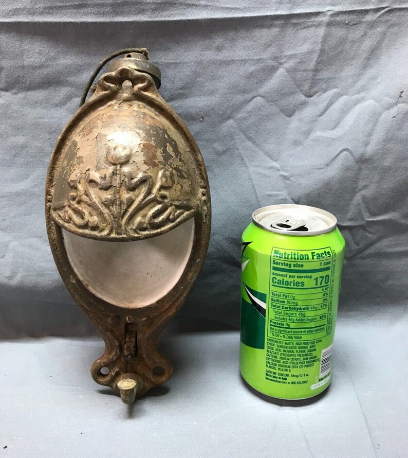 Antique Railroad Pullman Coach Cast Iron Porcelain Sconce Light Old VTG ...