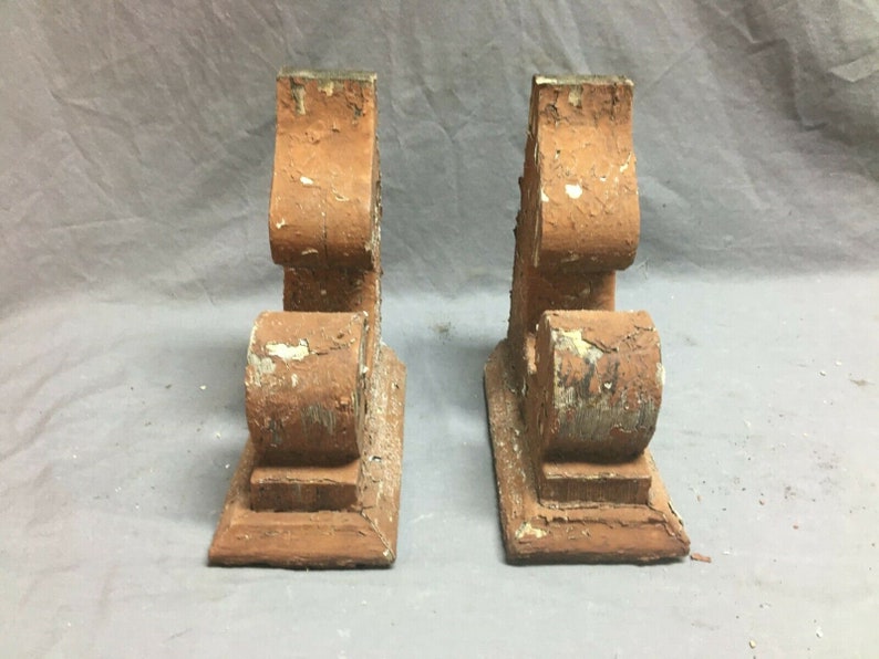 Small Pair Antique Wood Porch Corbels Shabby VTG Chic Shelf - Etsy