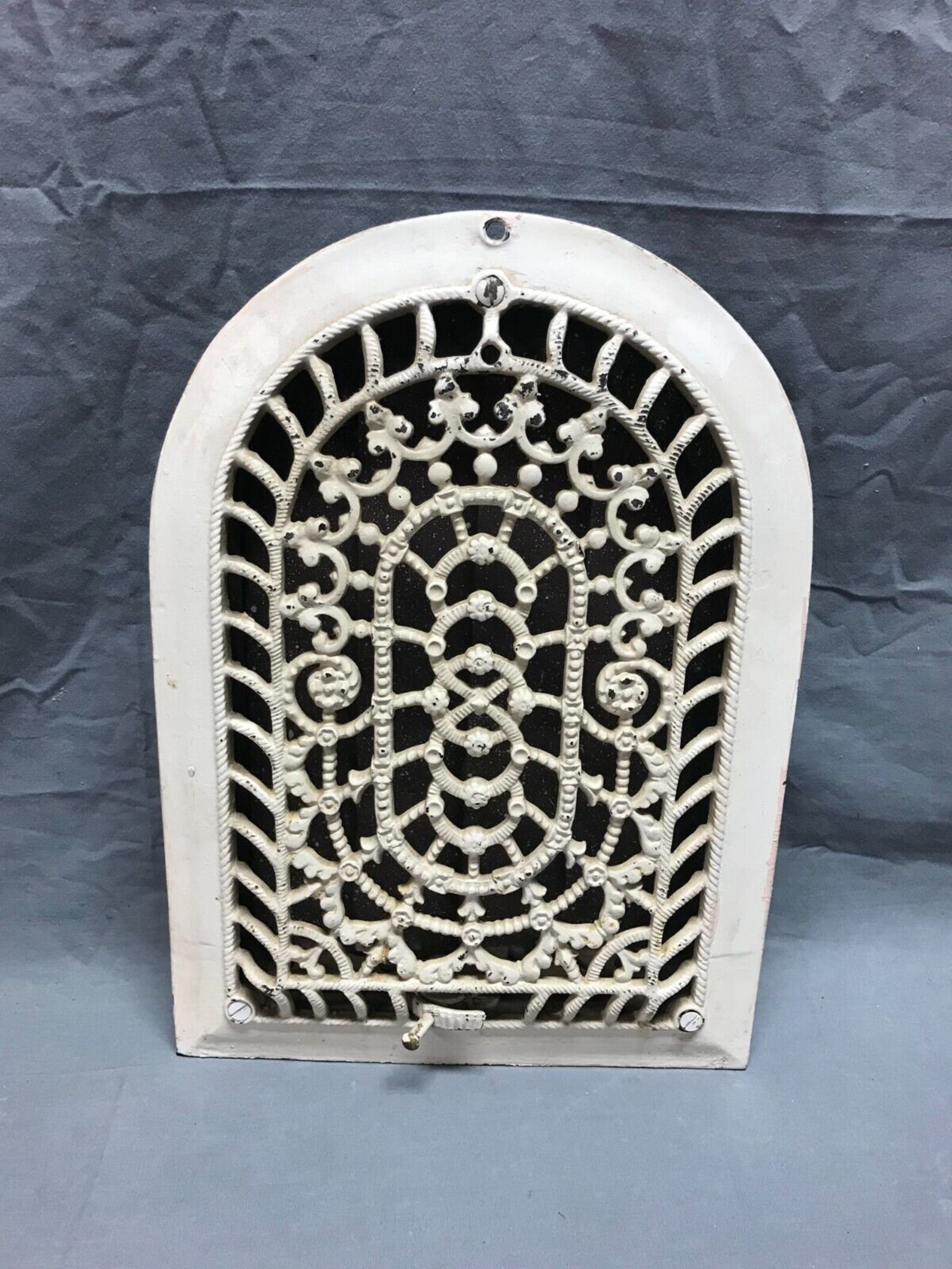 Antique Cast Iron Arched Grill Wall Register Vent Heat VTG 8x12 Old ...