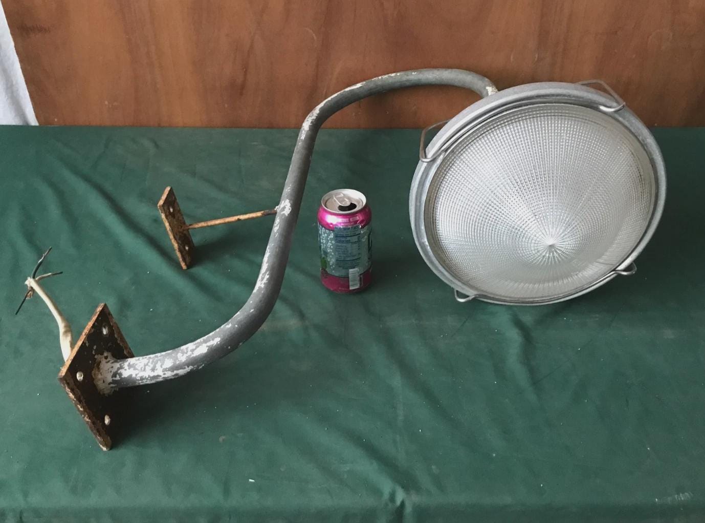 VTG Large Gooseneck Holophane Exterior Store Sign Light Fixture Old ...