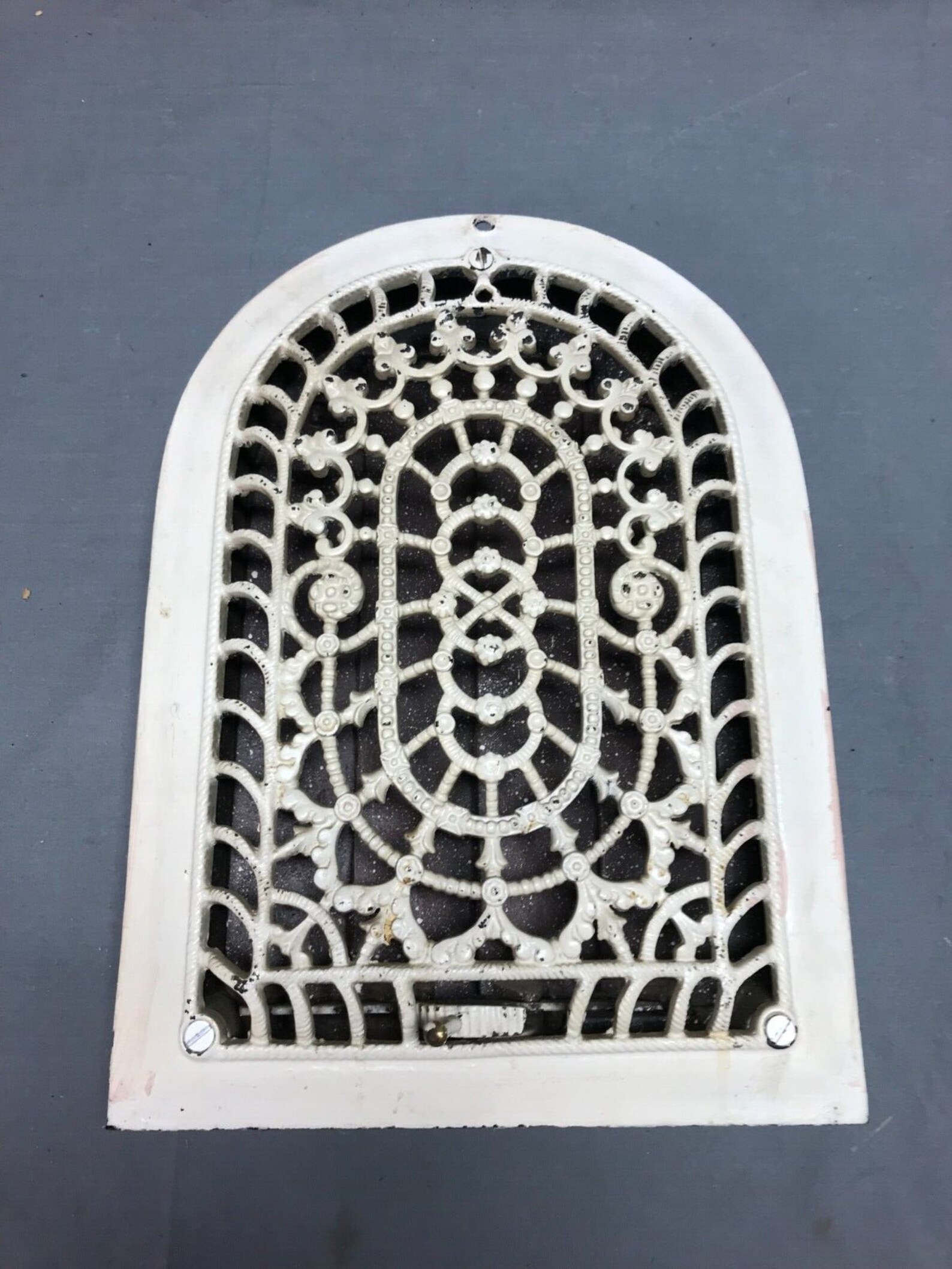 Antique Cast Iron Arched Grill Wall Register Vent Heat VTG 8x12 Old ...