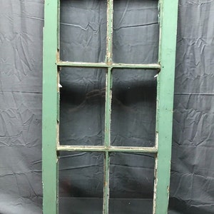 Antique 6 Lite Window Sash 16x36 Casement Cabinet Architectural Old VTG ...