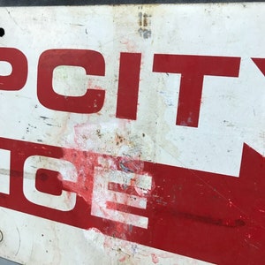 Vintage Metal Camp City Office Double Sided 8" X 24" Sign 421-23B - Etsy