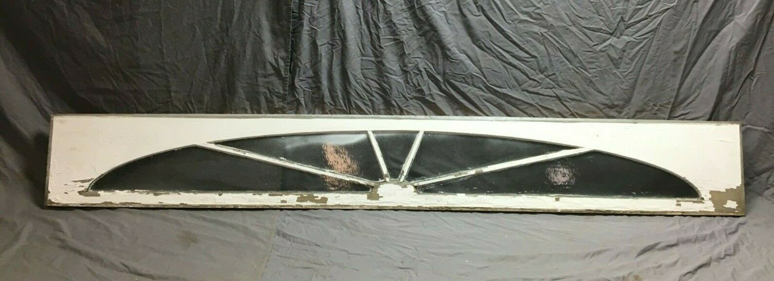 Antique Transom Arched Window 8' Foot Elliptical Privacy - Etsy