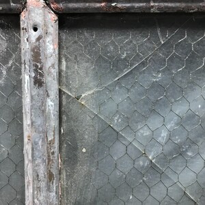 Vintage Industrial 4 Lite 36X40 Window Chicken Wire Factory Privacy ...
