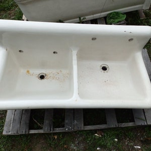 Antique Earthenware Pottery Deep Shallow Basin White Porcelain - Etsy