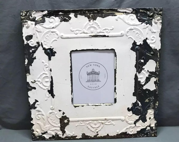AUTHENTIC Tin Ceiling Double Two Picture Frame RECLAIMED Photo S675-12 ...