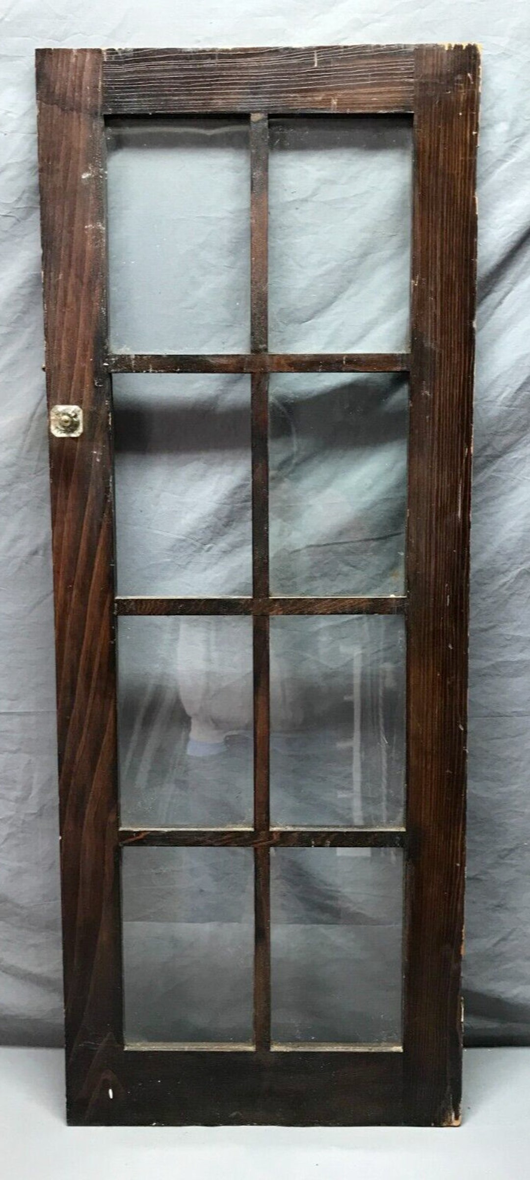 Single Antique 8 Lite 18x47 Casement Window Cupboard Bookcase Mission ...