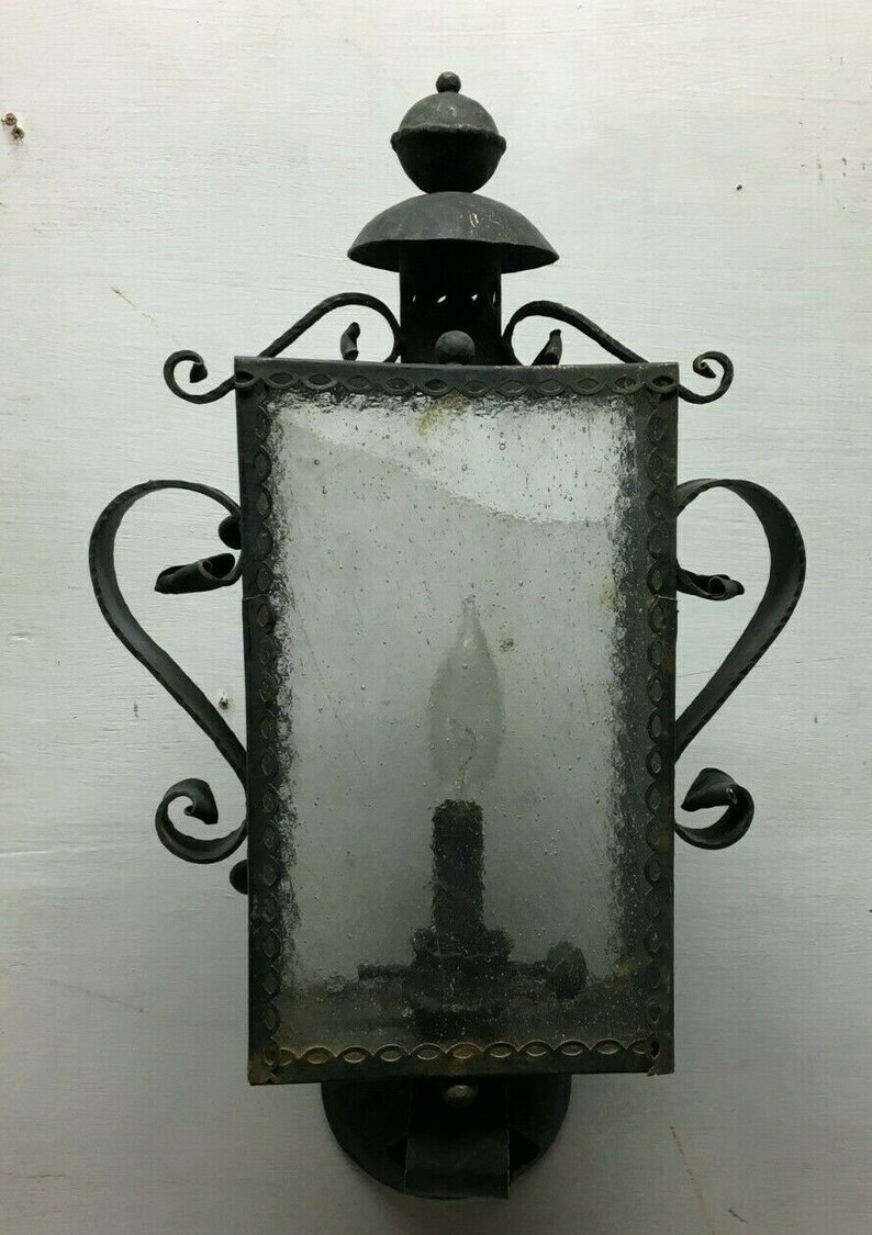 Vintage Fancy Coach Lantern Wall Mount Light Fixture Textured | Etsy