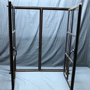 Vintage Industrial Steel Double 6 Lite Casement Window Garage Old 38x40 ...