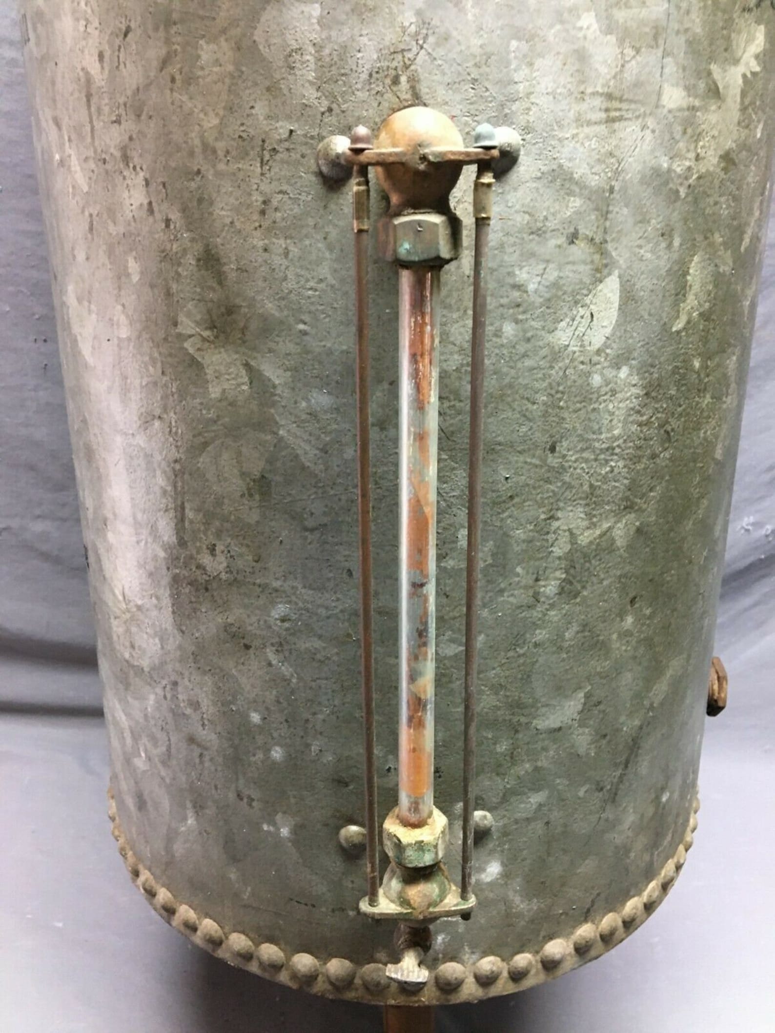 Vintage Steel Riveted Boiler Expansion Tank Industrial | Etsy