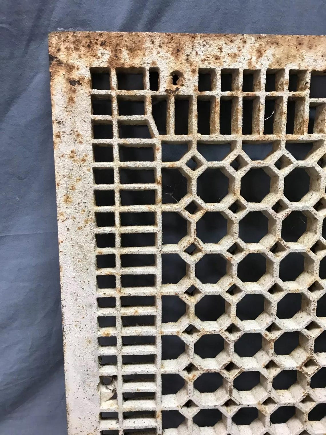 Antique 20x24 Cold Air Return Heat Cast Grate Decorative Floor Vent Old ...