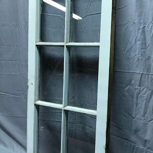 Antique 6 Lite Window Sash 16x36 Casement Cabinet Architectural Old VTG ...