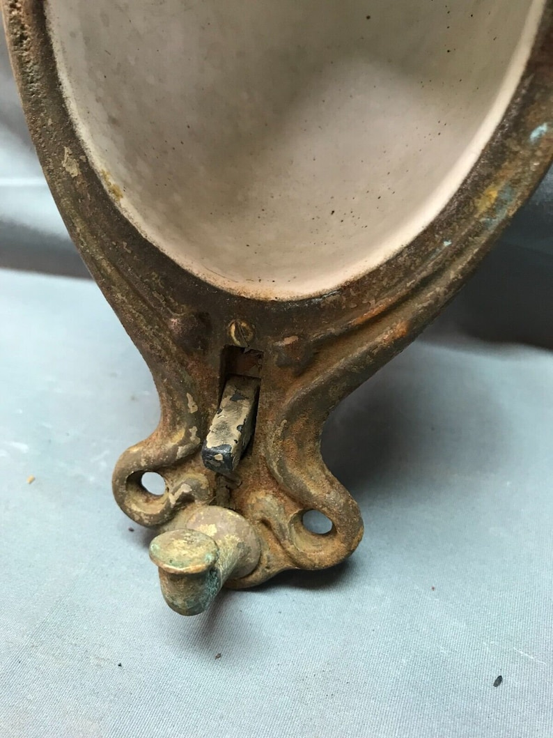 Antique Railroad Pullman Coach Cast Iron Porcelain Sconce Light Old VTG ...