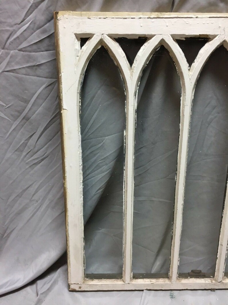 Antique Gothic Arched Window Sash Shabby Vintage Old Chic - Etsy
