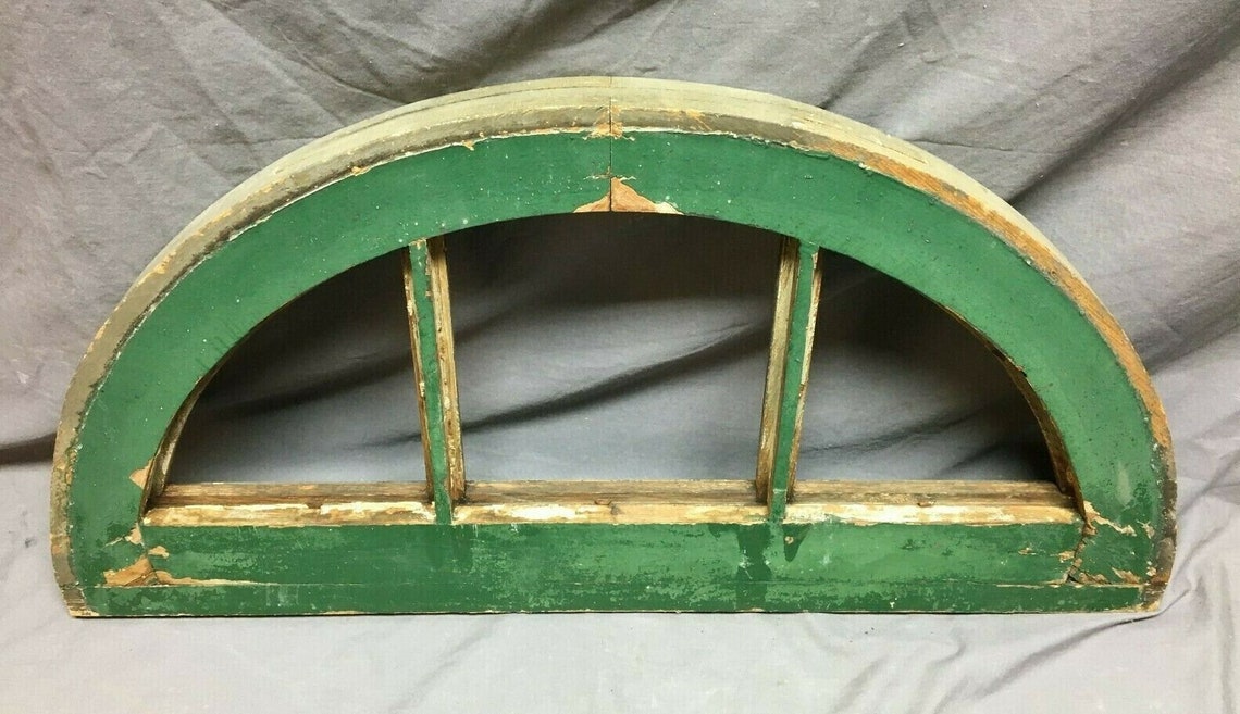 Antique 16x32 Arch Half Round Window Arched Transom Shabby 3 | Etsy