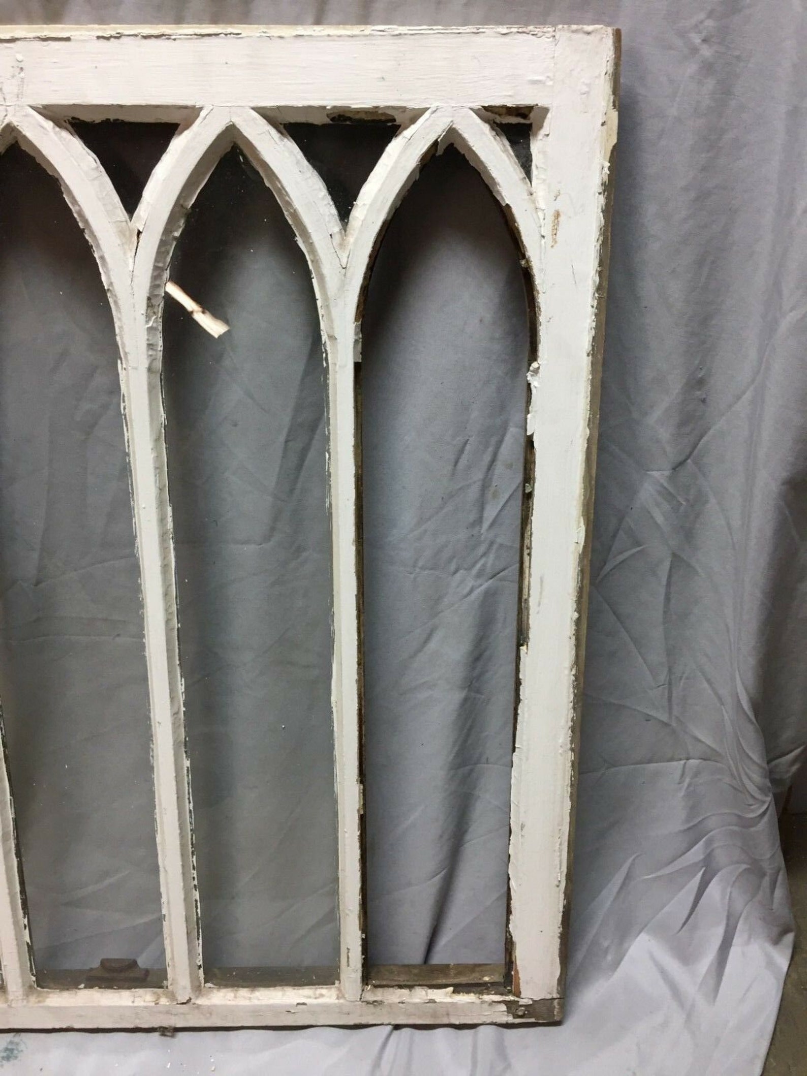 Antique Gothic Arched Window Sash Shabby Vintage Old Chic - Etsy
