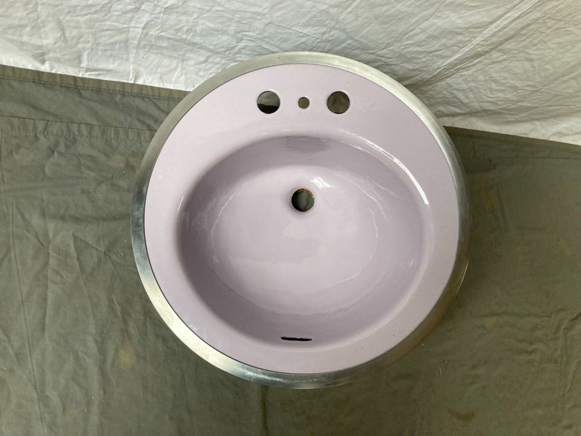Vintage Mid Century Lavender Lilac Bath Set Sink Toilet Bathtub Old ...