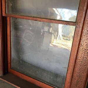Antique Large Single Hung Wavy Glass 36" X 65" Window Surround VTG Old ...