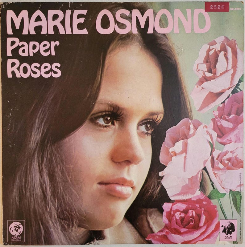 Marie Osmond Paper Roses Album - Etsy