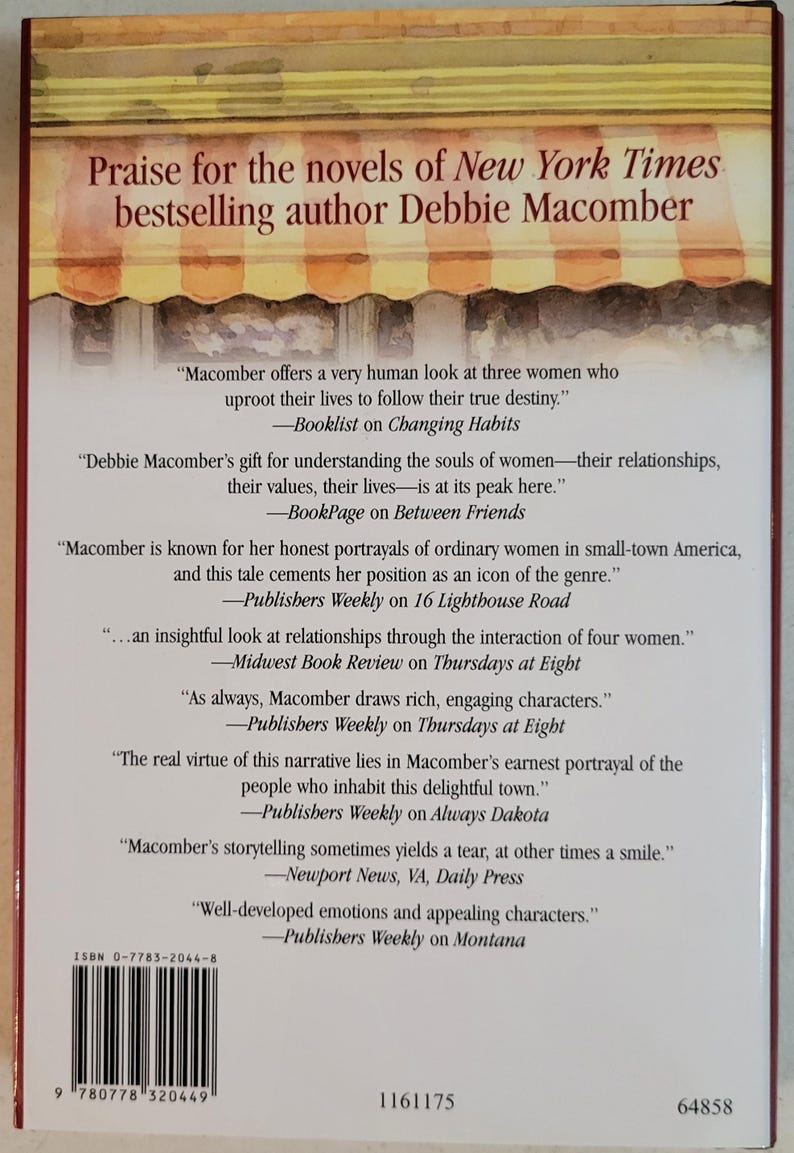 Debbie Macomber the Shop on Blossom Street & Susannah's Garden Hardback ...
