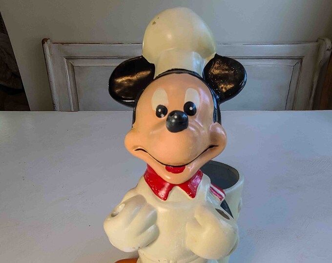 Vintage Ceramic Disney Mickey Mouse Kitchen Utensil Holder- Great Gift ...