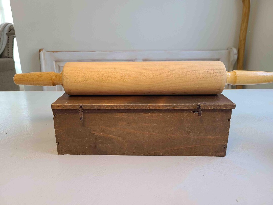 Vintage Solid Wood Rolling Pin for Display or Baking - Etsy