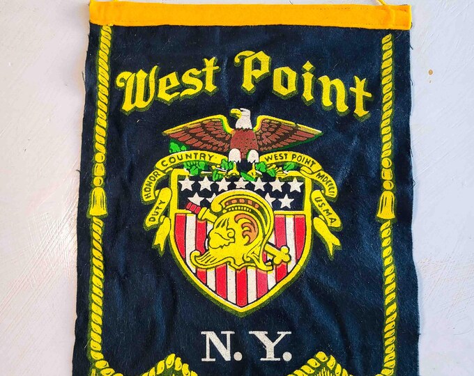 Vintage Felt West Point Military Academy Banner West Point Crest - Etsy