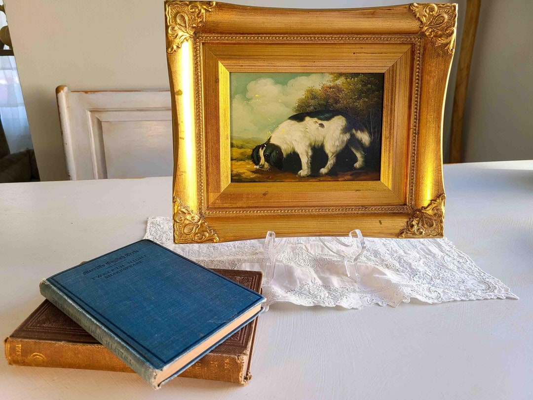 Frame Robert Grace Original Oil Painting English Setter Dog in Ornate Gold Frame - Etsy