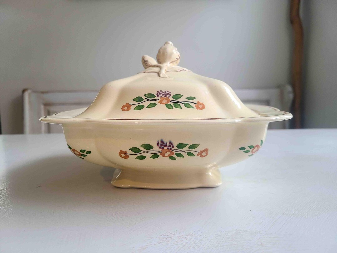 Antique Adams Royal Ivory Titan Ware England-square Serving Dish With ...