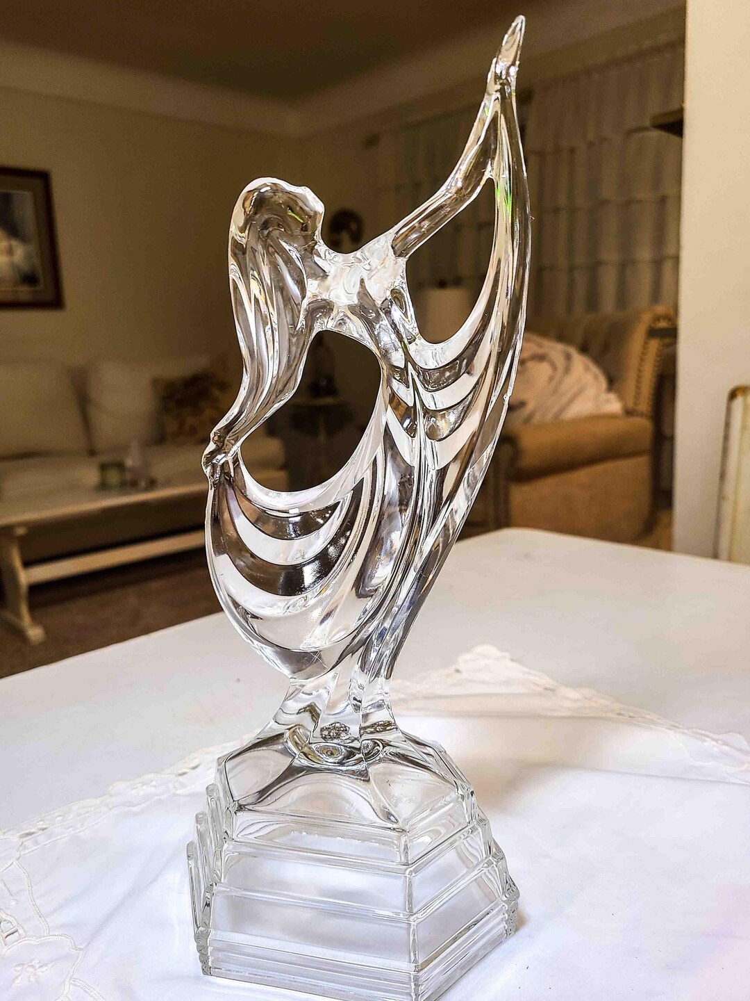 RCR Royal Crystal Rock Italian Lead Crystal Art Nouveau Dancing Woman ...