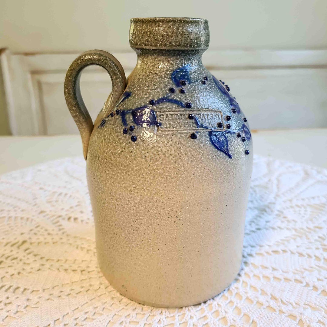Vintage Salmon Falls Stoneware Blueberry Jug / Crock- Salt Glazed - Etsy