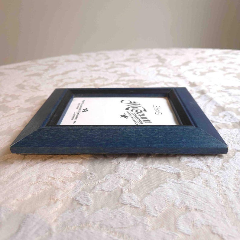 Blue Wood Photo Frame 3 1/2 X 5" - Etsy