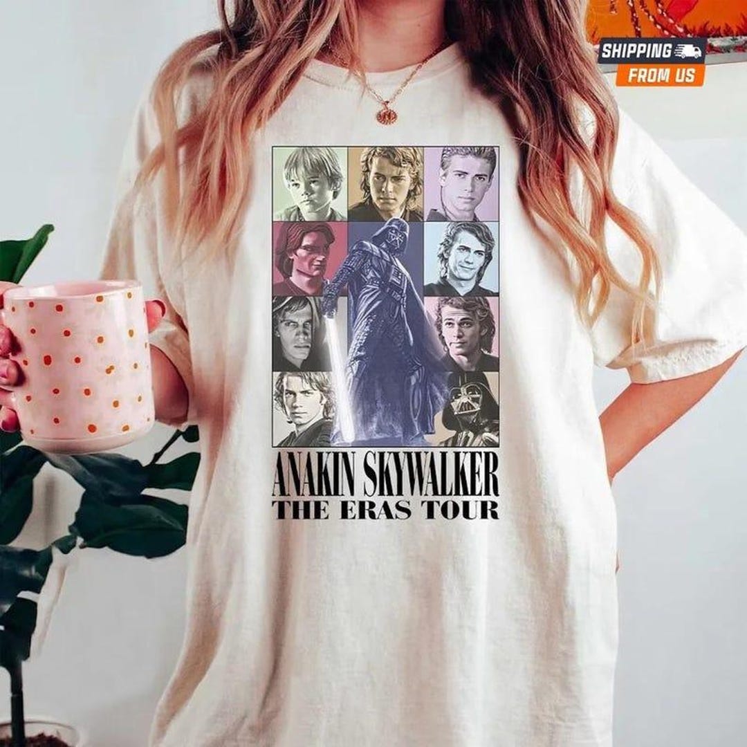 Comfort Colors Anakin Skywalker Eras Tour Shirt, Retro Darth Vader Star ...