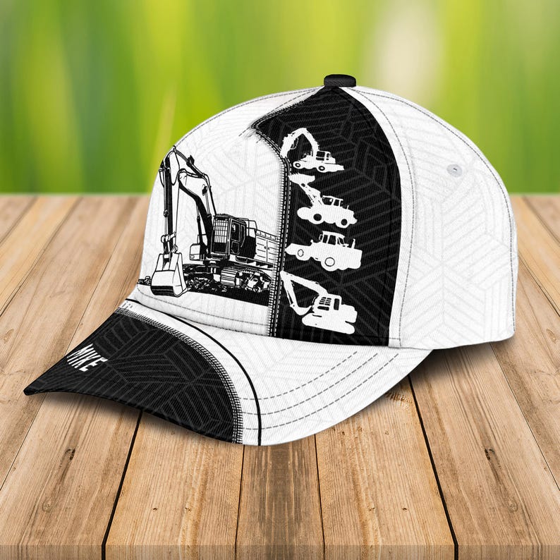 Personalized 3D Printing Excavator Adjustable Snapback Cap Excavator ...