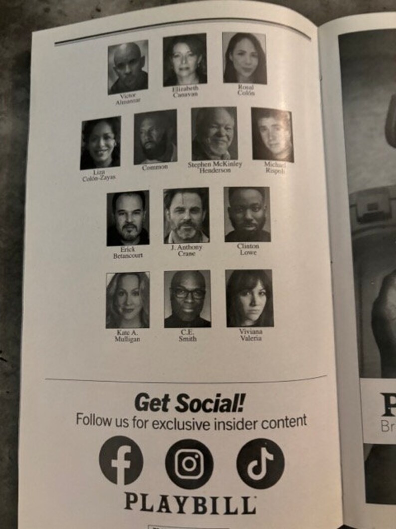 Broadway Playbill: Between Riverside and Crazy - Etsy