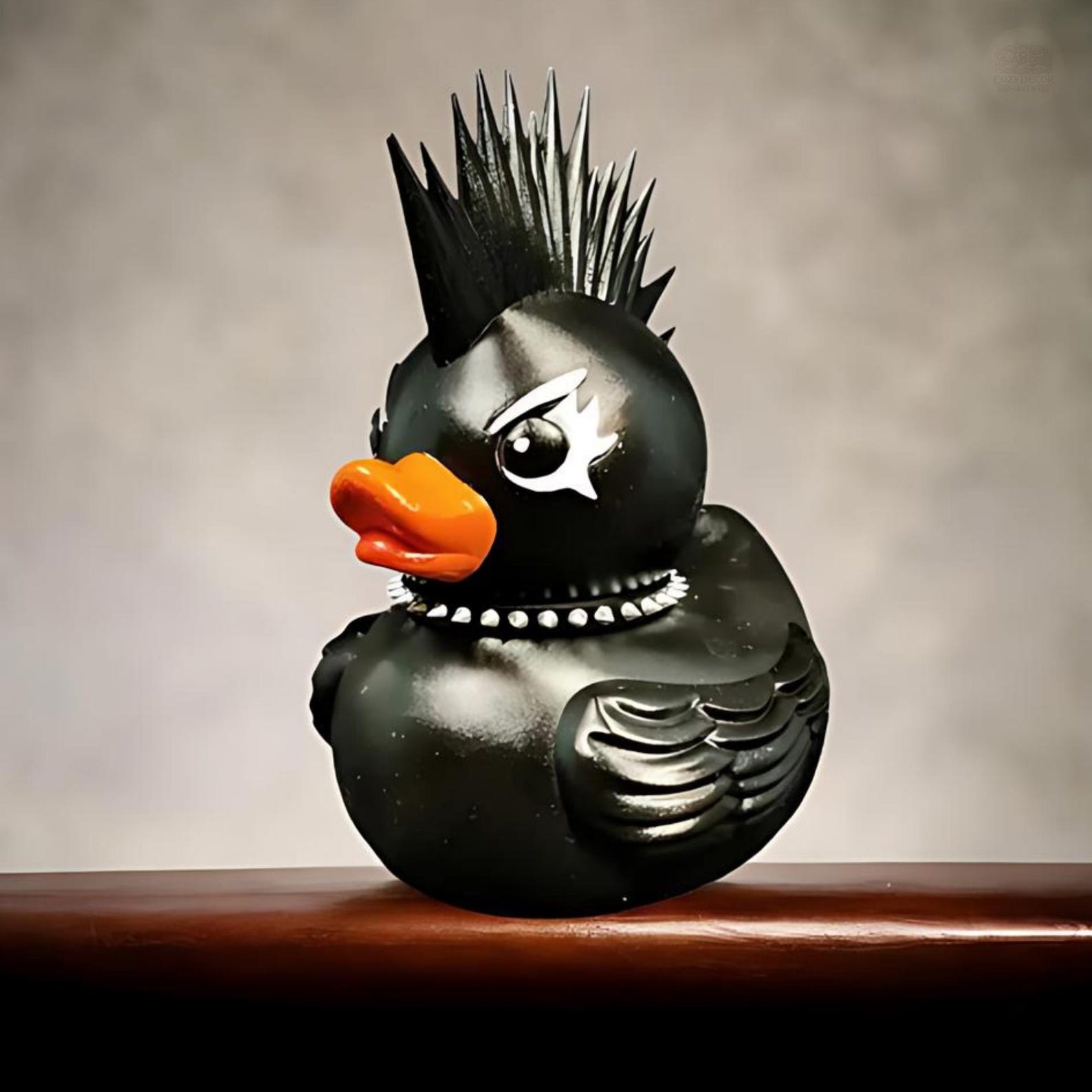 Duck Satanic Statue Gothic Figurine Sitting Ducks Ornament for Shelf ...