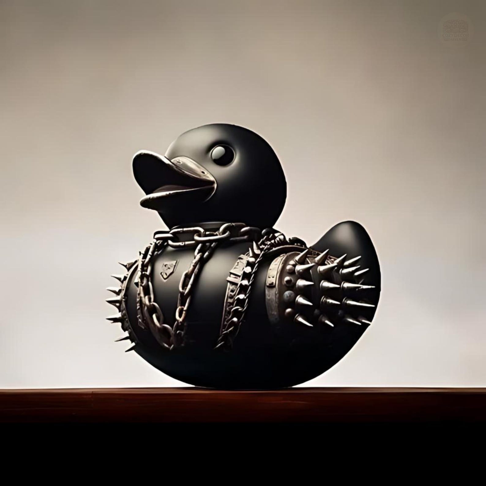 Duck Satanic Statue Gothic Figurine Sitting Ducks Ornament for Shelf ...