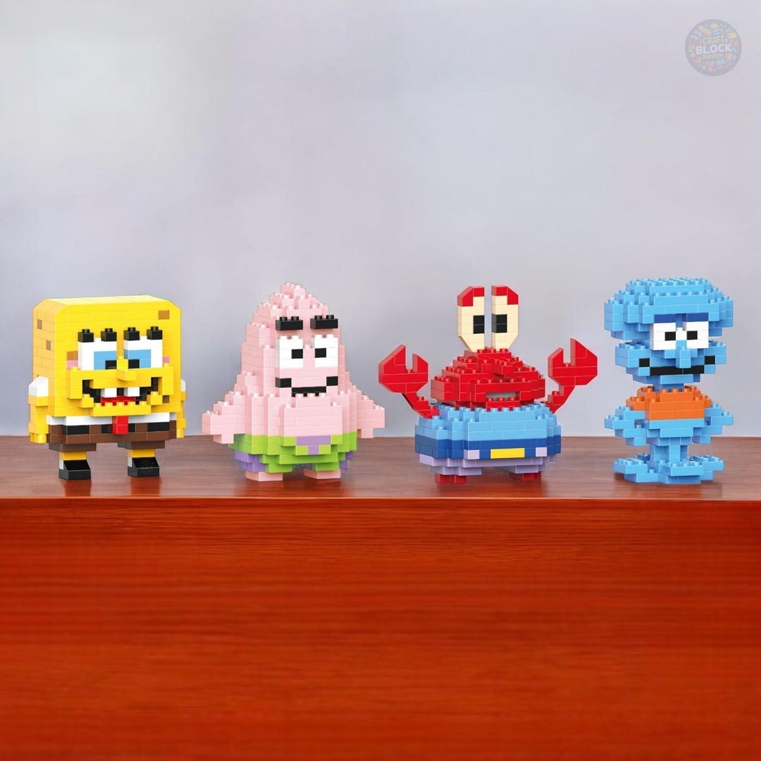 Animation Building Blocks DIY Figures Cartoon Block Figures Brick Toy ...